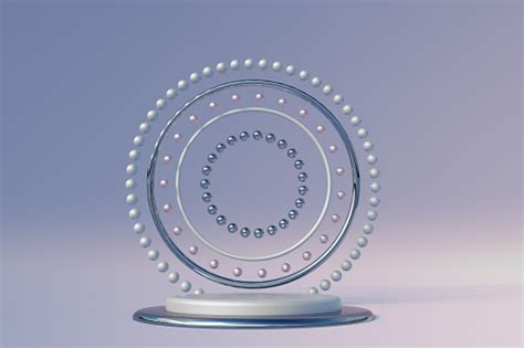 파스텔 배경에 플라잉 버블 펄 실버 아치가 있는 3d 최소 대리석 바이올렛 미니멀 포디움 0명에 대한 스톡 사진 및 기타 이미지 0명 3차원 형태 강단 Istock