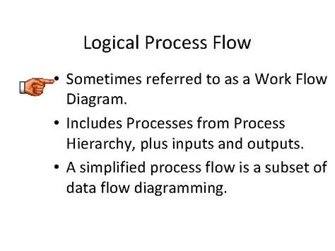Logical Process Model Logical Process Modelling A Technique