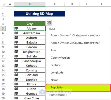 How To Plot Cities On A Map In Excel Methods ExcelDemy