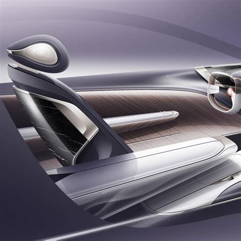 Futuristic Car Interior Design Sketch