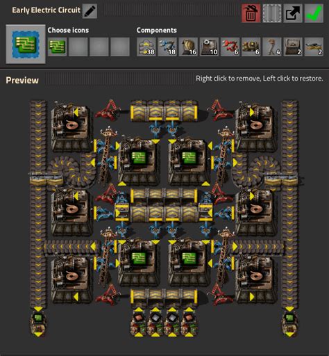 Compact Tileable Early And Mid Game Setup For All Circuits R Factorio
