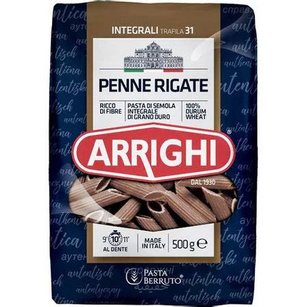ARRIGHI Makaron Penne Rigate pełnoziarnisty