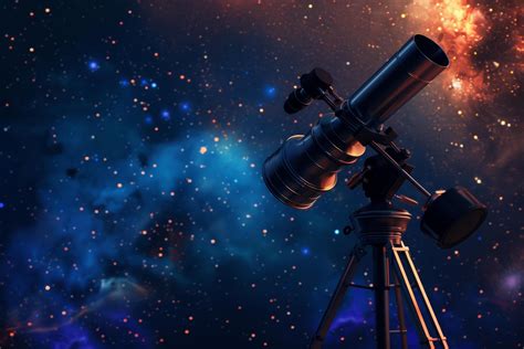 Ai Generated Telescope And Stars In The Concept Of Astronomy And