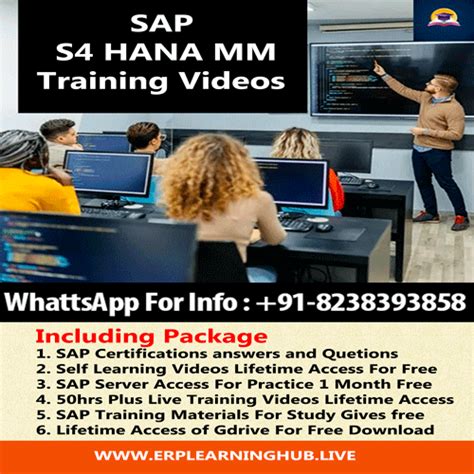 Sap Mm Training Videos Remote Sap S4 Hana Mm Self Learning