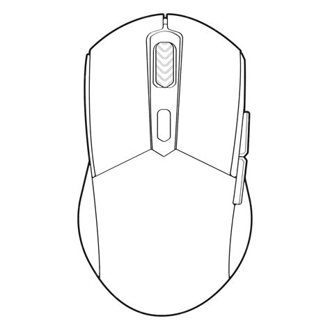 Premium Vector Computer Mouse Outline Drawing Vector Computer Mouse In A Sketch Style Computer