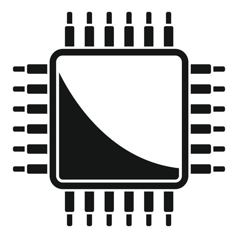 science cpu icon simple vector circuit chip 15107642 vector art at vecteezy