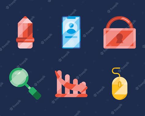 Premium Vector Six Social Media Glassmorphism Icons