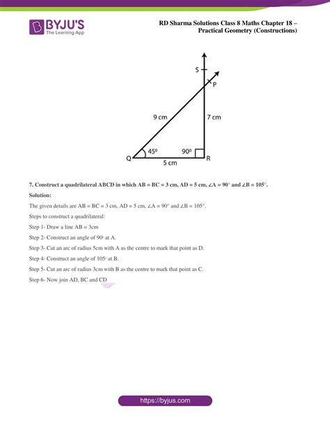 Rd Sharma Solutions For Class 8 Chapter 18 Practical Geometry