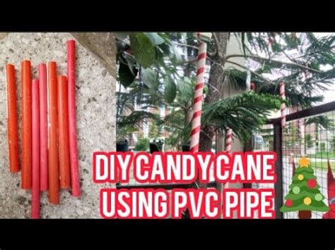 Candy Cane Using Pvc Pipe Janes Low Budget Ideas Youtube