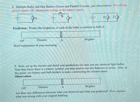Solved 10 Another Circuit Prediction Brief Explanation Chegg Com