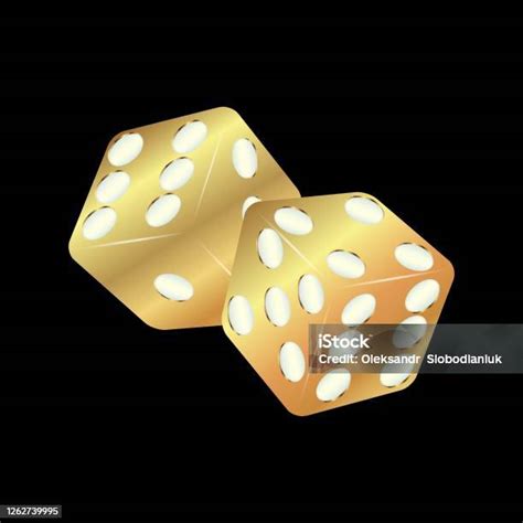 Ilustrasi Vektor Dari Dua Dadu Dadu Realistis Untuk Desain Game Dadu Desain Yang Bagus Untuk