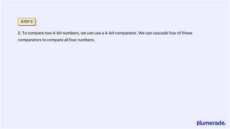 Solved Design A Combinational Circuit That Compares Four 4 Bit Numbers