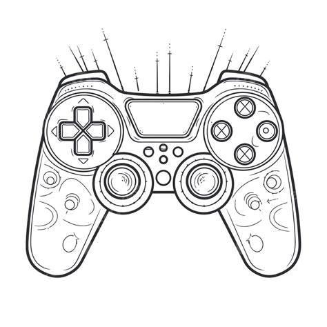 How To Draw Gamepad Controller 3 Coloring Pages And
