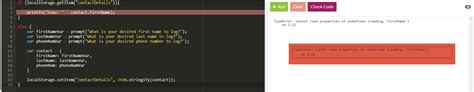 Javascript Only Code Returning Cannot Read Properties Of Undefined
