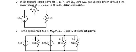 solved 2 in the following circuit solve for is vs v1 and