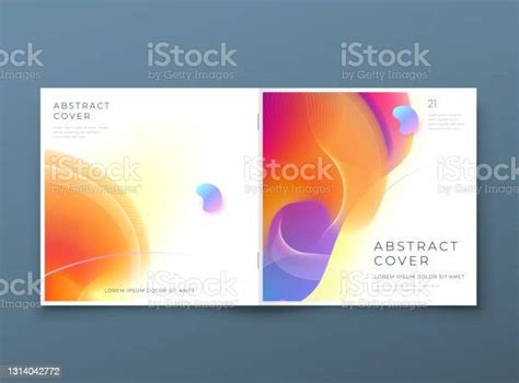 스퀘어 리퀴드 추상 커버 배경 디자인 최신 브로셔 배너 포스터 플라이어 또는 라인 패턴의 프레젠테이션 템플릿을 위한 유체 동적 요소 곡선에 대한 스톡 벡터 아트 및 기타