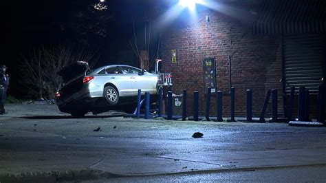 Car Stuck On Top Of Parking Bollard How It Got There