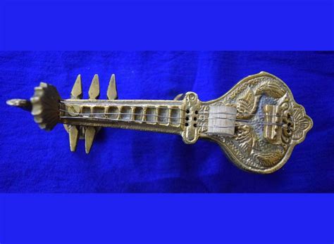 Musical Instrument Sitar Brass Table Decorative Showpieces Etsy
