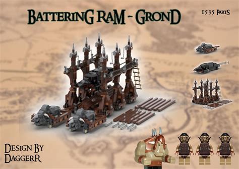 Lego Moc Battering Ram Grond By Daggerr Rebrickable Build With Lego