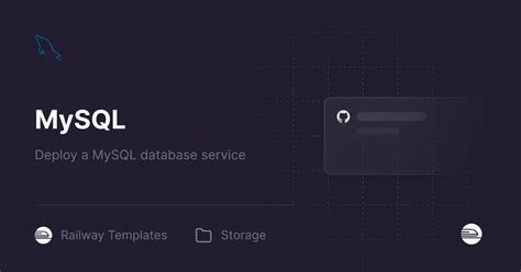 Deploy MySQL | Railway