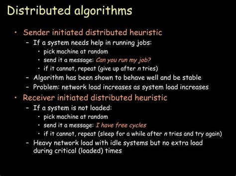 Processor Allocation Distributed Computing Ppt
