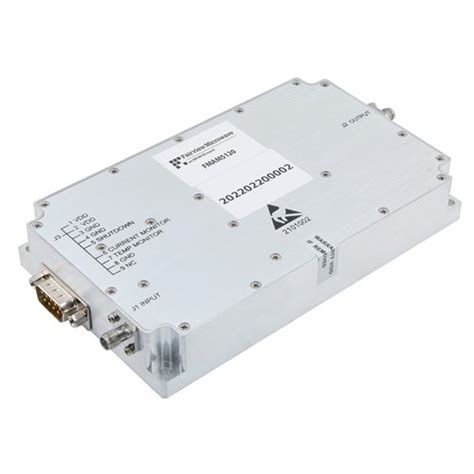 40 db gain high power gan amplifier at 10 watt psat operating from 2