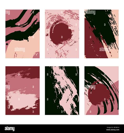 Backgrounds For Text Abstract Drawing Vector Set Of Backgrounds For Design Of Postcards