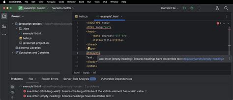 Using The Axe Linter Plugin With JetBrains IDEs Deque Docs
