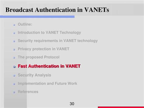 Ppt Secure Pseudonym Generation For Efficient Broadcast Authentication In Vanets Powerpoint