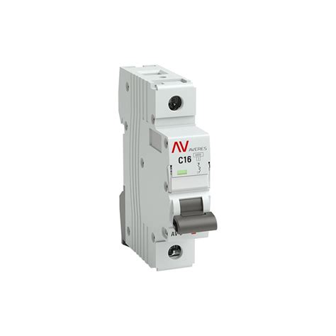 Автоматический выключатель EKF AVERES AV-6, 1P, 16A, C, 6kA, mcb6-1-16C ...