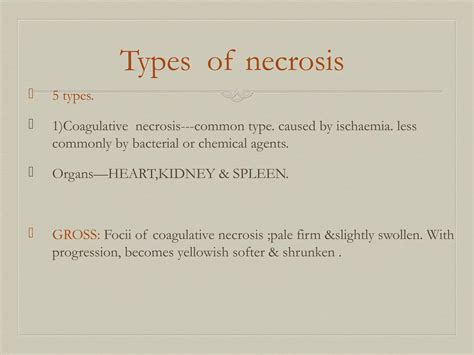 Necrosis And Gangrene Pathology Calcification Ppt