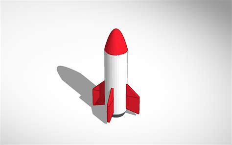 3d Design Simple Single Stage Rocket Rocket Tinkercad 3d Design Simple Single Stage Rocket Rocket Tinkercad