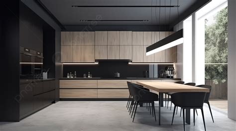 미니멀한 주방 인테리어의 매끄럽고 단순한 3d 렌더링 고급 주방 주방 캐비닛 부엌 창 배경 일러스트 및 사진 무료 다운로드 Pngtree