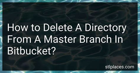 how to delete a directory from a master branch in bitbucket in 2024