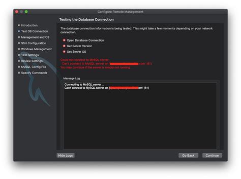 can t connect to remote mysql server with error 61 max的程式語言筆記