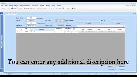 code7 stock transfer in youtube