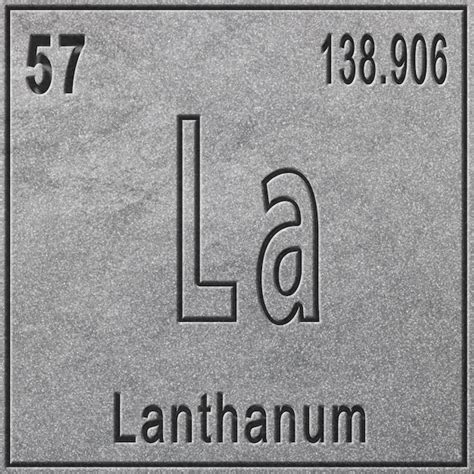 Premium Photo Lanthanum Chemical Element Sign With Atomic Number And