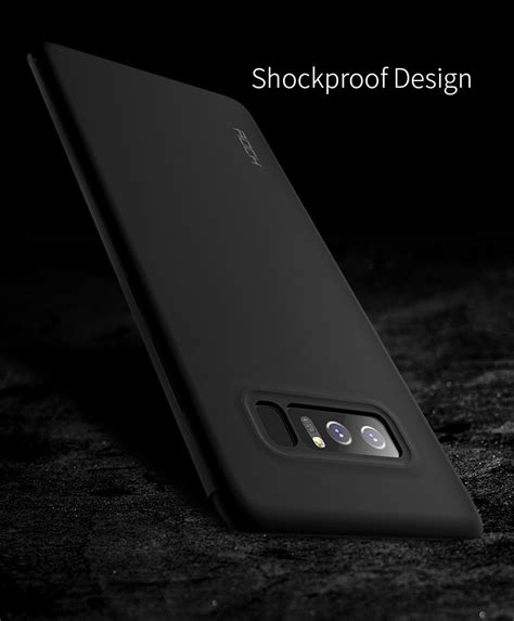 Rock ® Samsung Galaxy Note 8 Dr Vaku Invisible Smartview Translucent Touch Case Flip Cover