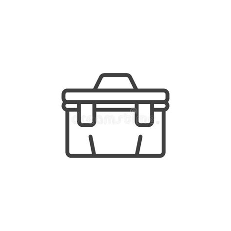 Tool Box Line Icon Stock Vector Illustration Of Suitcase 259802695