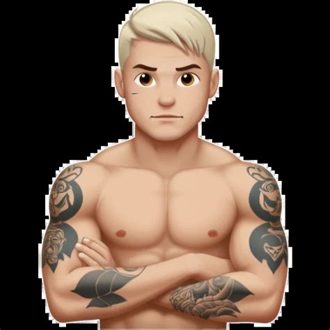 Tattoo Man White Skintone More Highlight The Tattoo Emoji Ai Emoji