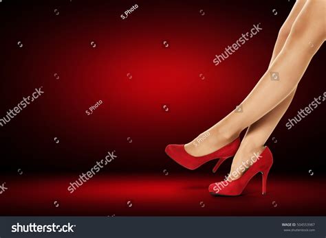 Woman Legs Red Sexy Heels Free Stock Photo Shutterstock