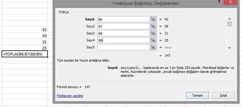 5 Excel De Formül Yazma Fonksiyon Kullanma Bak Bilgilere