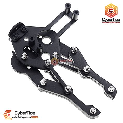 โครงแขนกลหุ่นยนต์ arm robot arduino 6dof สีดำ โลหะ ขาย arduino อุปกรณ์ arduino คุณภาพดี ราคา