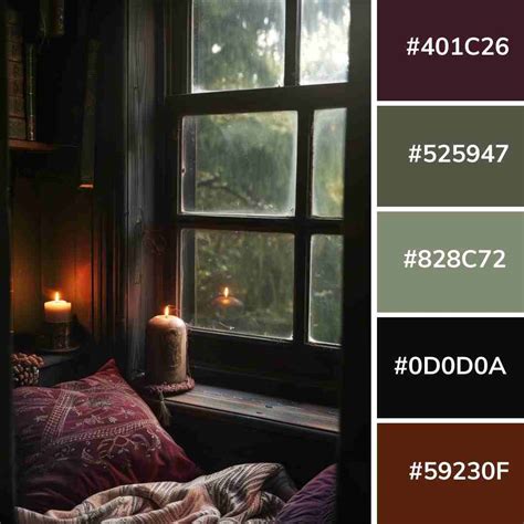 20 Dark Academia Color Palettes With Names And Hex Codes