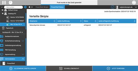AppTec UEM im Test PowerShell Scripts im Netz verteilen und ausführen WindowsPro