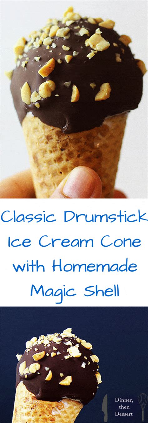Classic Drumstick Ice Cream Cones Copycat Dinner Then Dessert