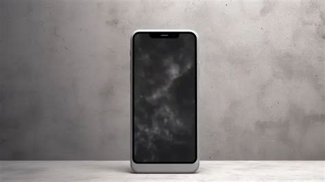 흰색 스크린이 있는 최소한의 콘크리트 테이블 흰색 전화 휴대전화 모바일 화면 배경 일러스트 및 사진 무료 다운로드 Pngtree