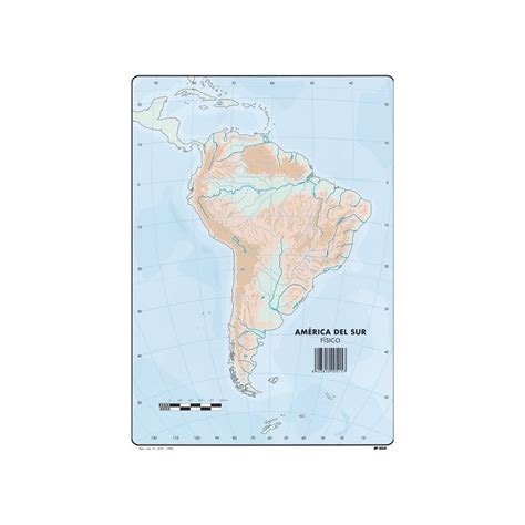 Mapas América Del Sur Físico Envío Gratis En 2448 Horas