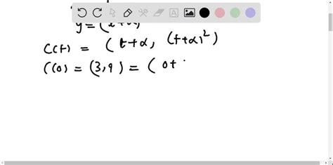 SOLVED Find A Parametrization C T Of The Curve Satisfying The Given Condition Y X C