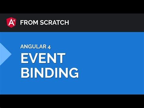 Angular 4 Event Binding Architectural Design